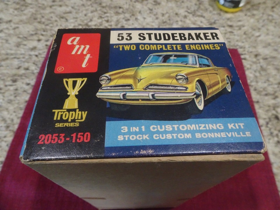 *COLLECTOR'S GEM* Original AMT 53 1953 Studebaker 1:25 Model Kit #2053 ...