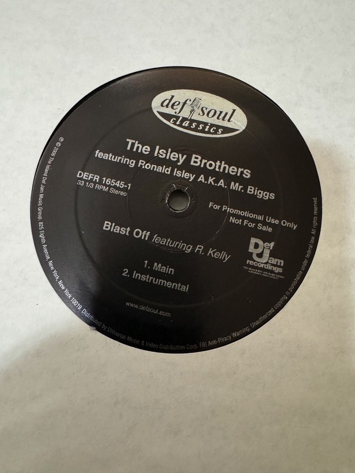RECORD VINYL The Isley Brothers Blast Off Featuring R. Kelly Def Soul ...