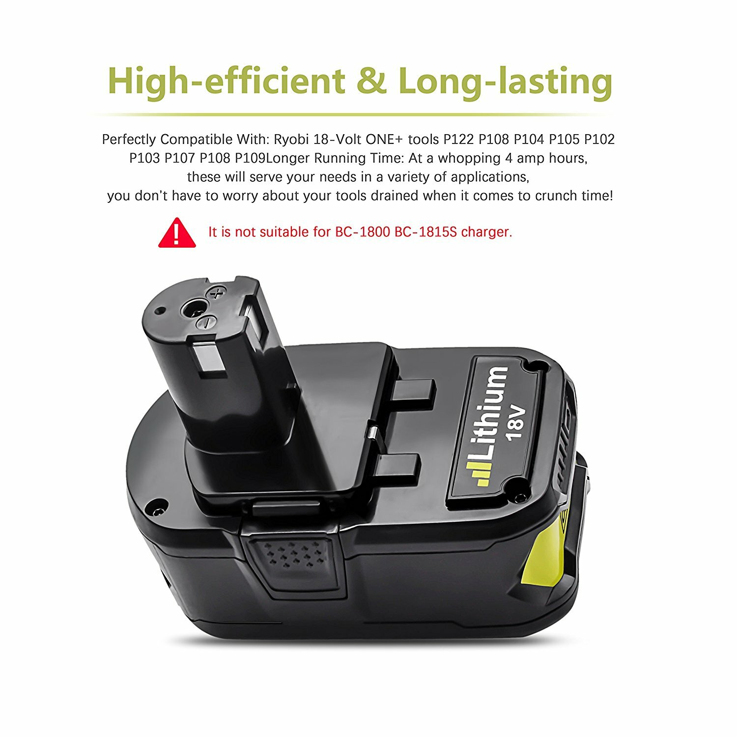 Ryobi P105 ONE+ 18V Li-Ion Battery for sale online | eBay