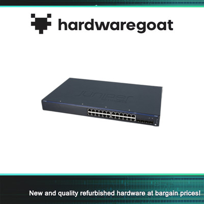 Juniper EX2200-24P-4G - 24-port 10/100/1000BaseT (24-ports PoE) + Rack ...