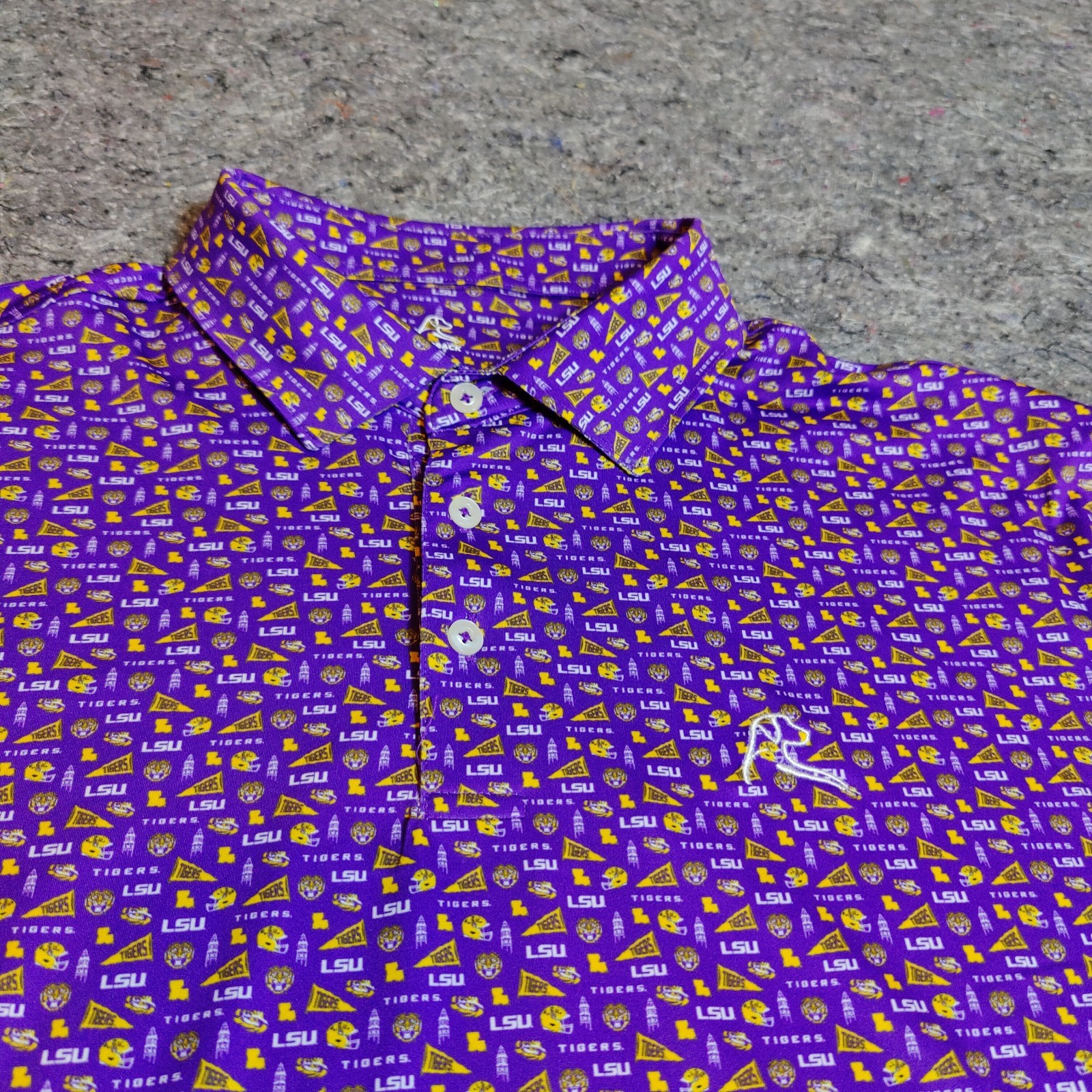 Rhoback Men’s Performance Polo Collegiate Louisiana State University ...