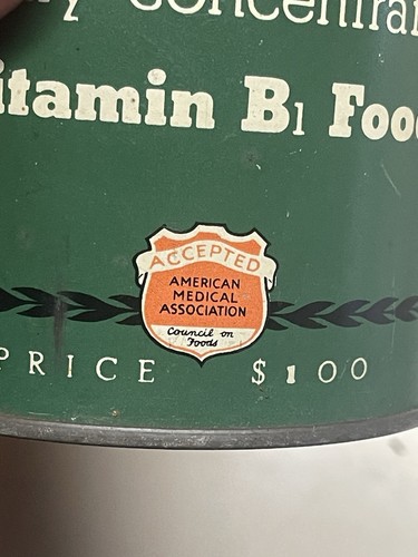 Vintage Natural Vitamin B Tonic Food BEMAX Advertising Unopened Tin ...