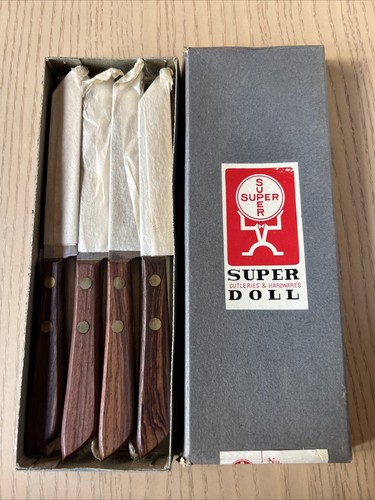 Vintage Super Doll Knives, Set of 8 Stainless Steel w/orig. Paper Cover ...