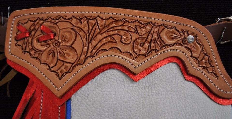 Custom Leather Patriotic Kid's Chaps/Rodeo Bull Riding Chaps/Made in ...