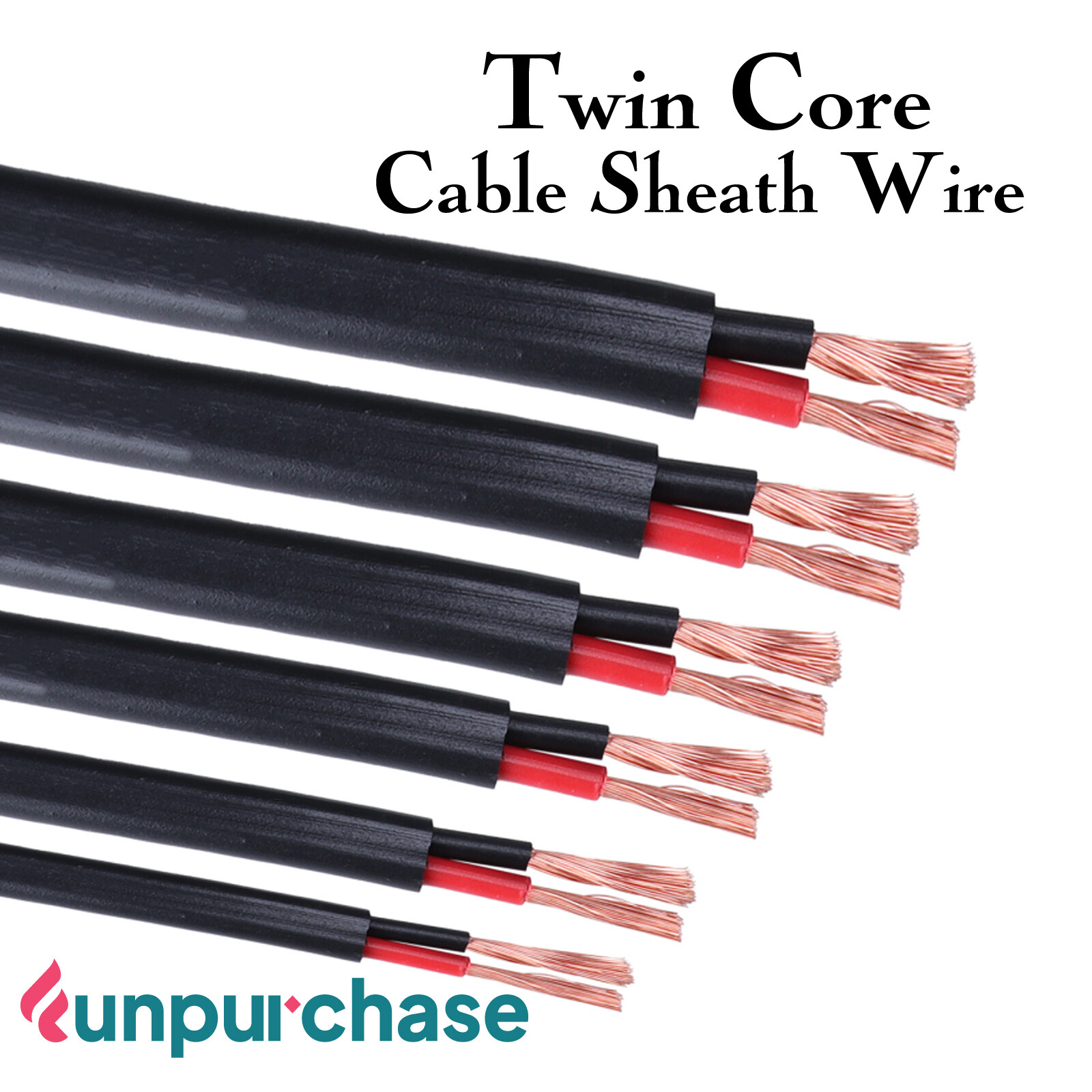Twin Core Wire Copper Conductor Dual Sheath Solar Marine Auto ...
