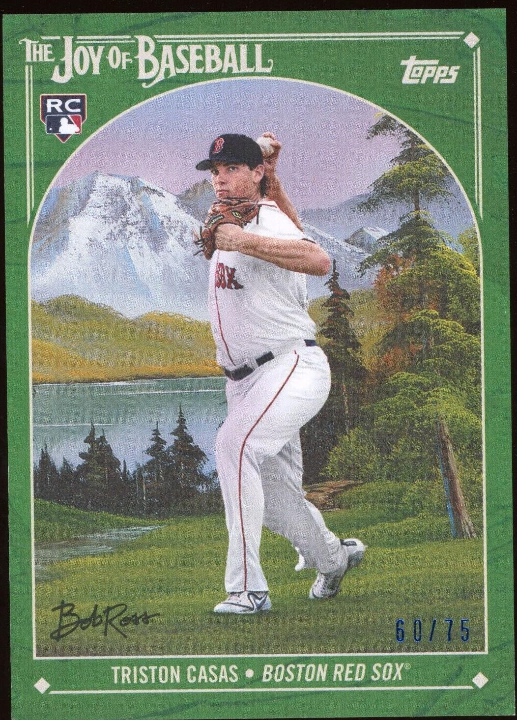 2023 Topps X Bob Ross The Joy of Baseball - Triston Casas #100 Sap ...