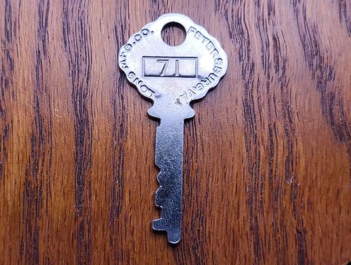 Long Lock Company Vintage Key #71 Petersburg Virginia USA | eBay