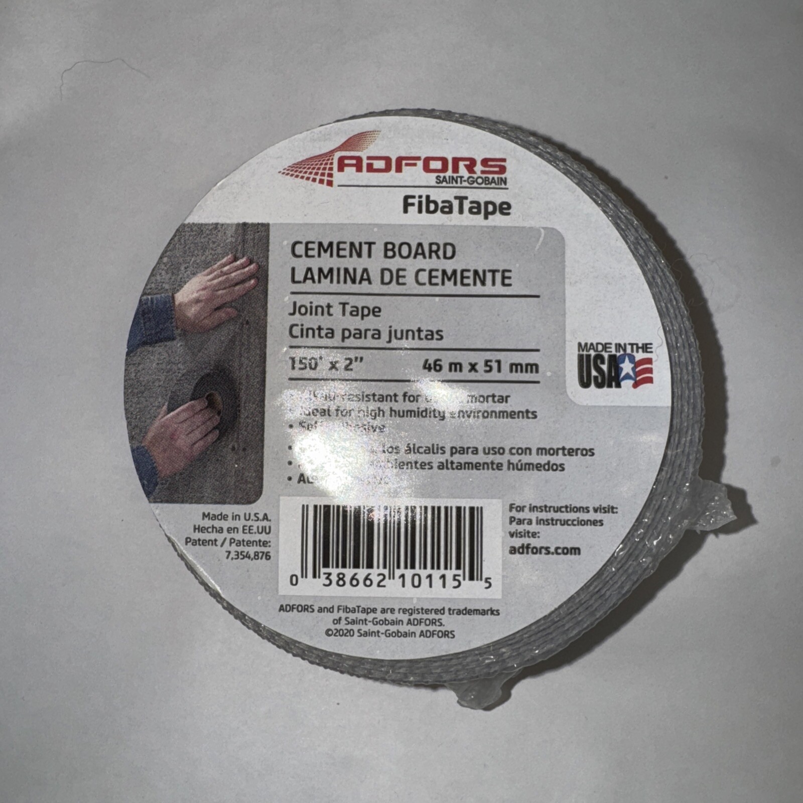 Self-Adhesive Cement Board Tape-Fiberglass Mesh, Alkali-Resistant 2 in ...