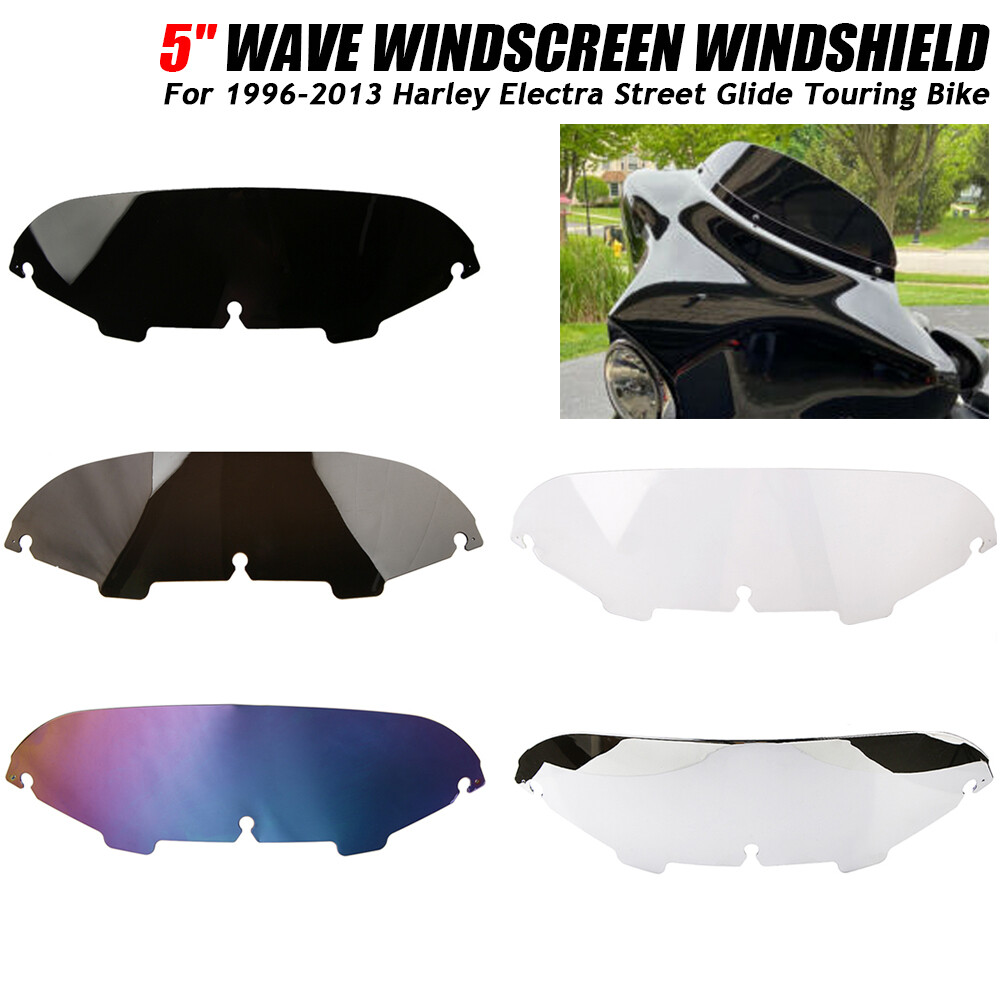 5" Wave Windscreen Windshield Fairing For Harley Touring Glide FLHT ...