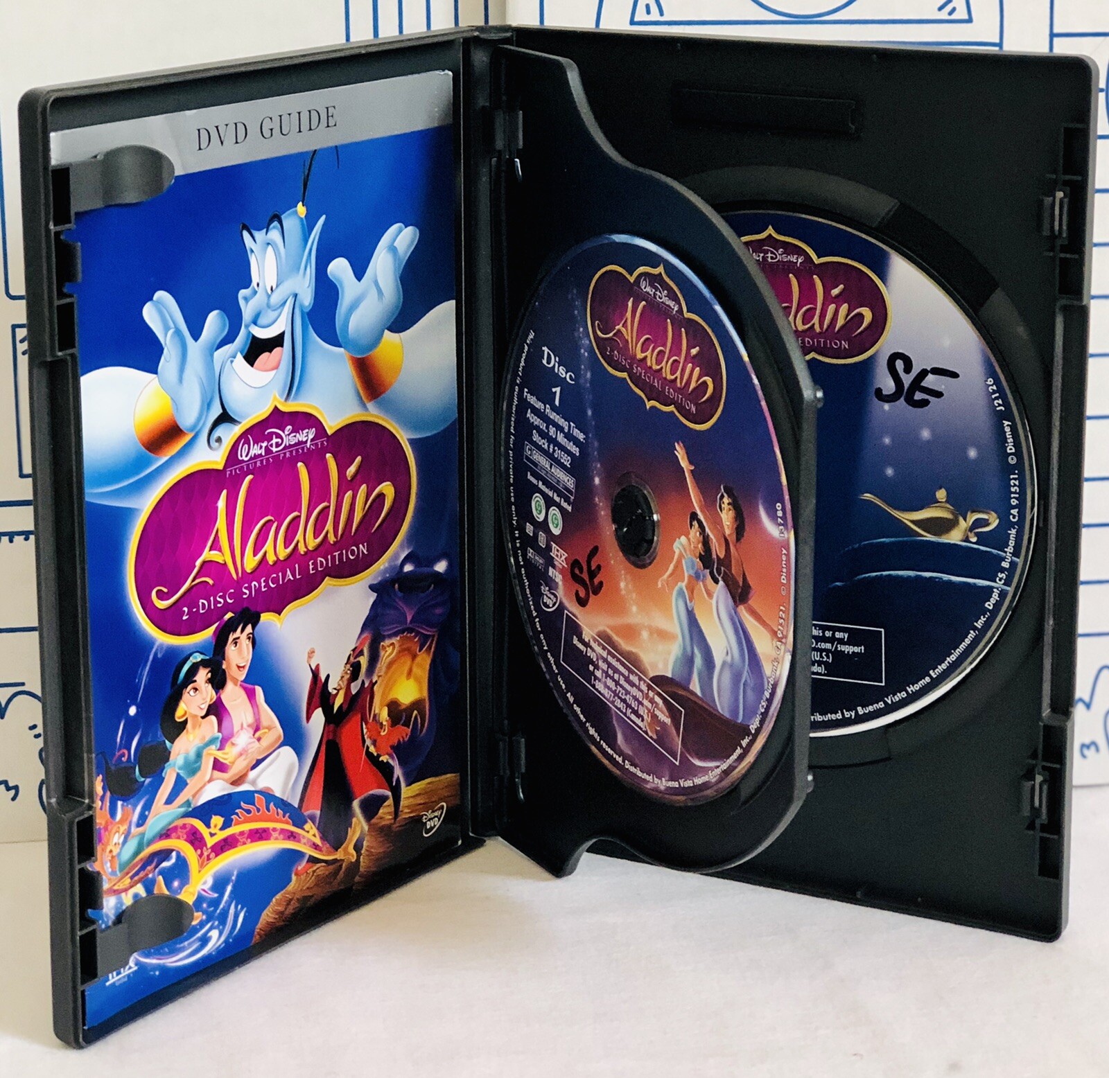 Disney Aladdin DVD 2004 2 Disc Set Special Platinum Edition Movie Jafar ...