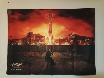 FALLOUT New Vegas Fabric Tapestry Poster Flag enjoy your stay game ...