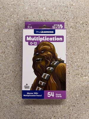 Disney Learning Star Wars Multiplication 0-12 Flash Cards New | eBay