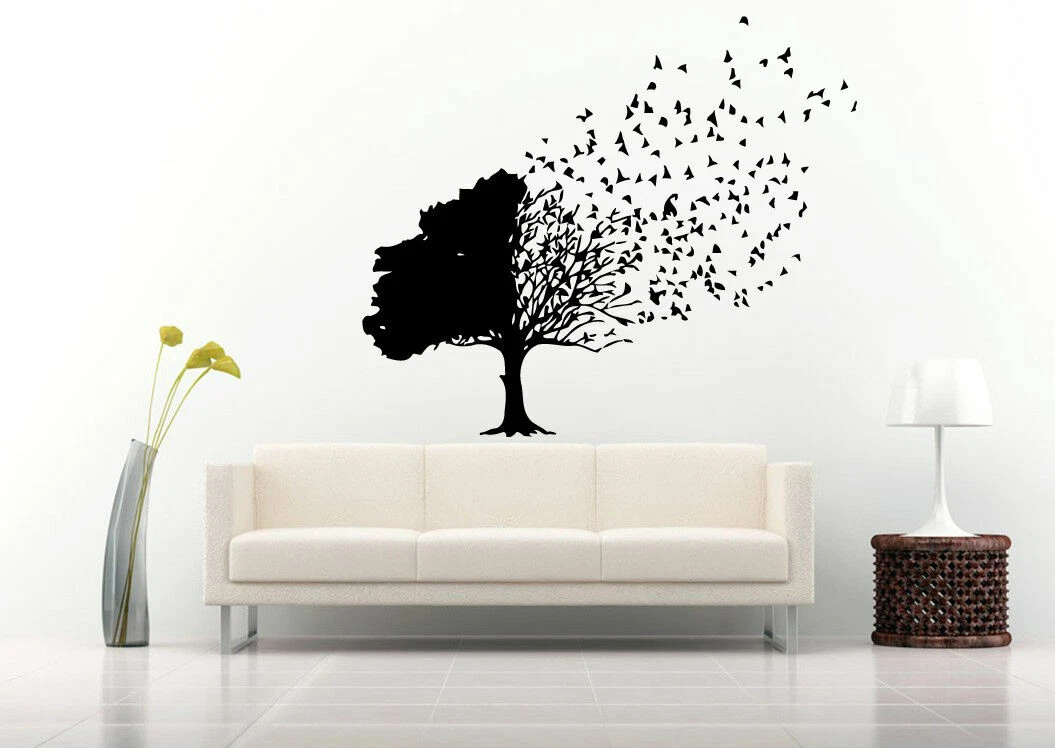 Black Tree Wall Stickers