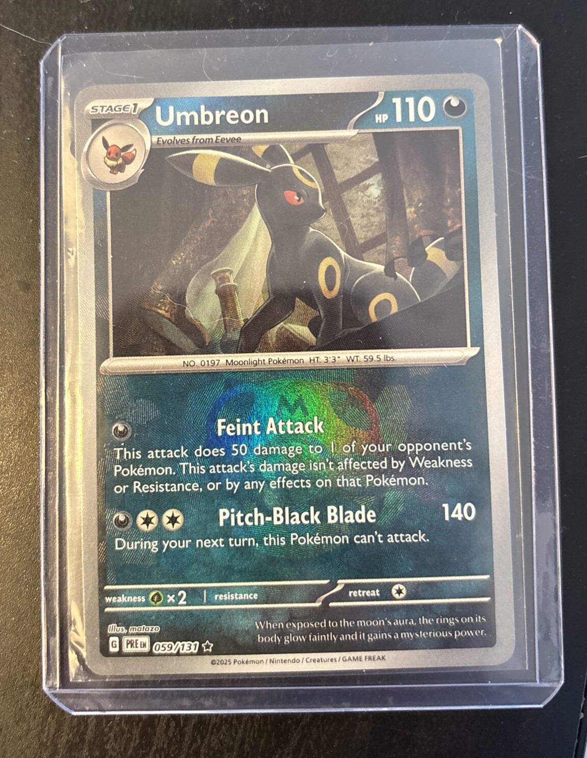 Umbreon (Master Ball Pattern) 059/131 Sv: Prismatic Evolutions Holo | eBay
