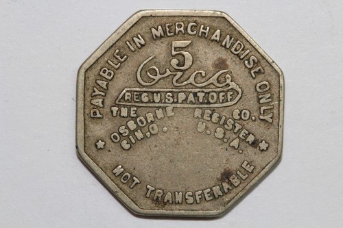 5 Cent Sawmill Token Octagon Shape Payable in Good Only E.M.B.A ...