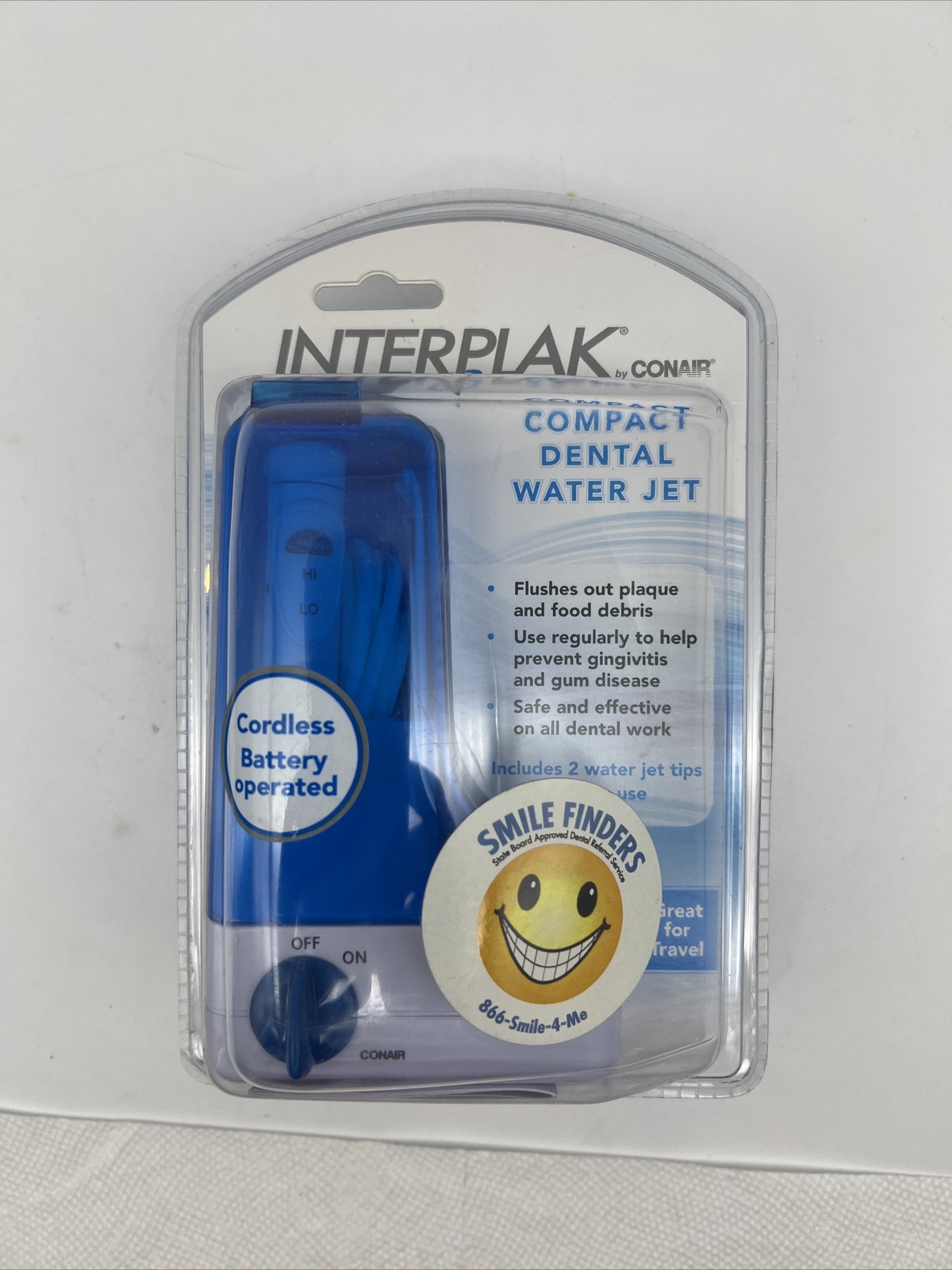 Interplak by Conair Compact Dental Water Jet Pick Flossing System WJX ...