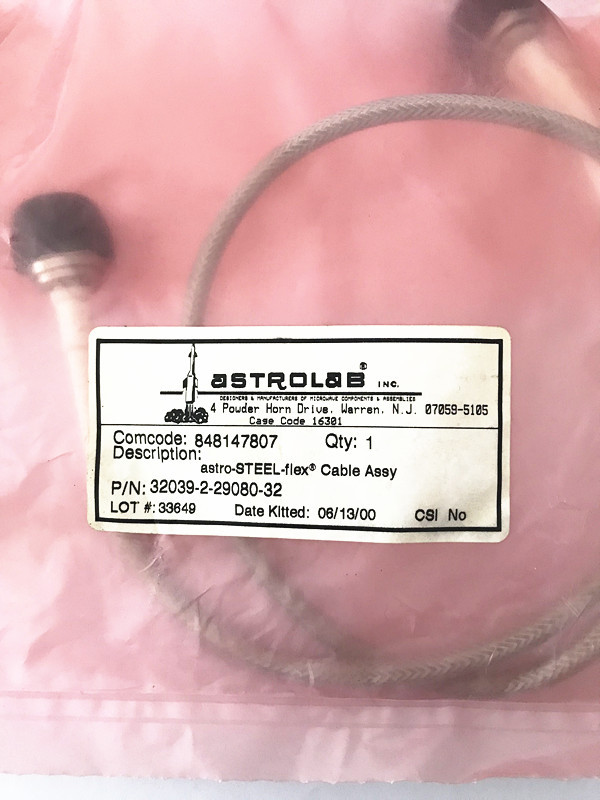 Astro Steel Flex 32039-2-29080-32 Cable Astrolab DC-18GHz Precision N M ...