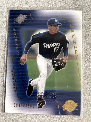 2001 SPx Rookies/Young Stars Donaldo Mendez Rookie Card /1500 #183 ...