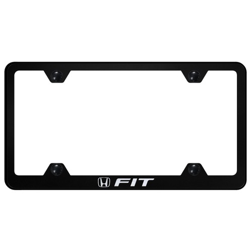 Honda Fit Laser Etched Stainless Steel Wide Body License Plate Frame | eBay