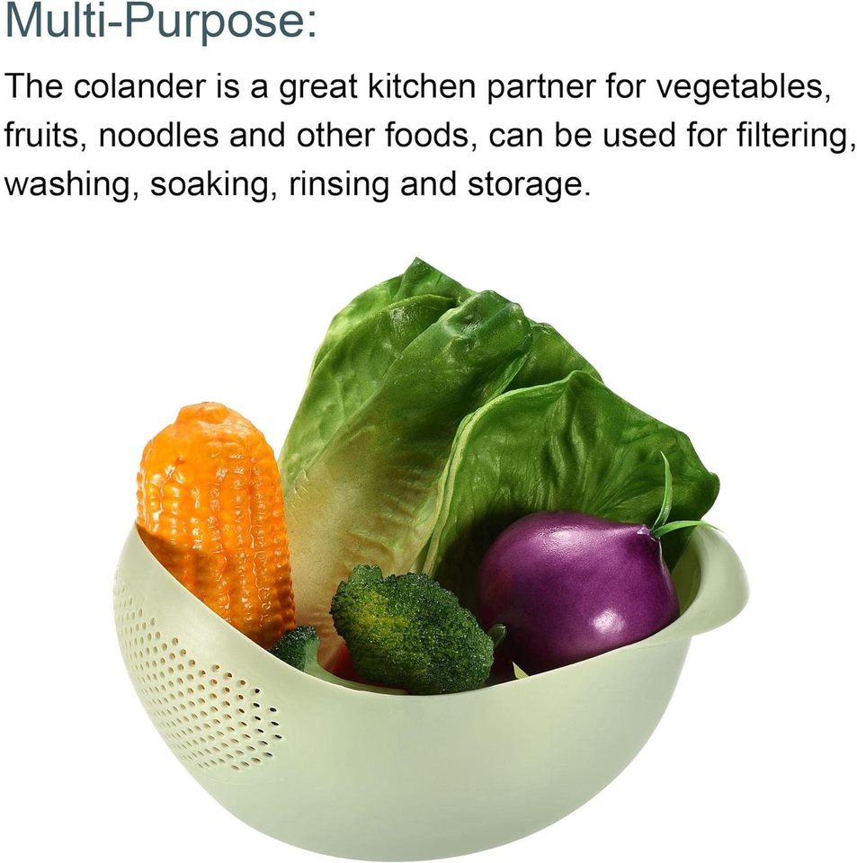 Rice Wash Sieve, Rice Washer Strainers Colander Fruit Washing Bowl ...