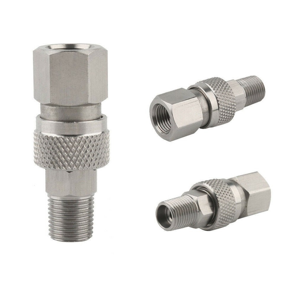 Thread Quick Release To Disconnect Coupler Male + Female 1/8NPT Fitting ...