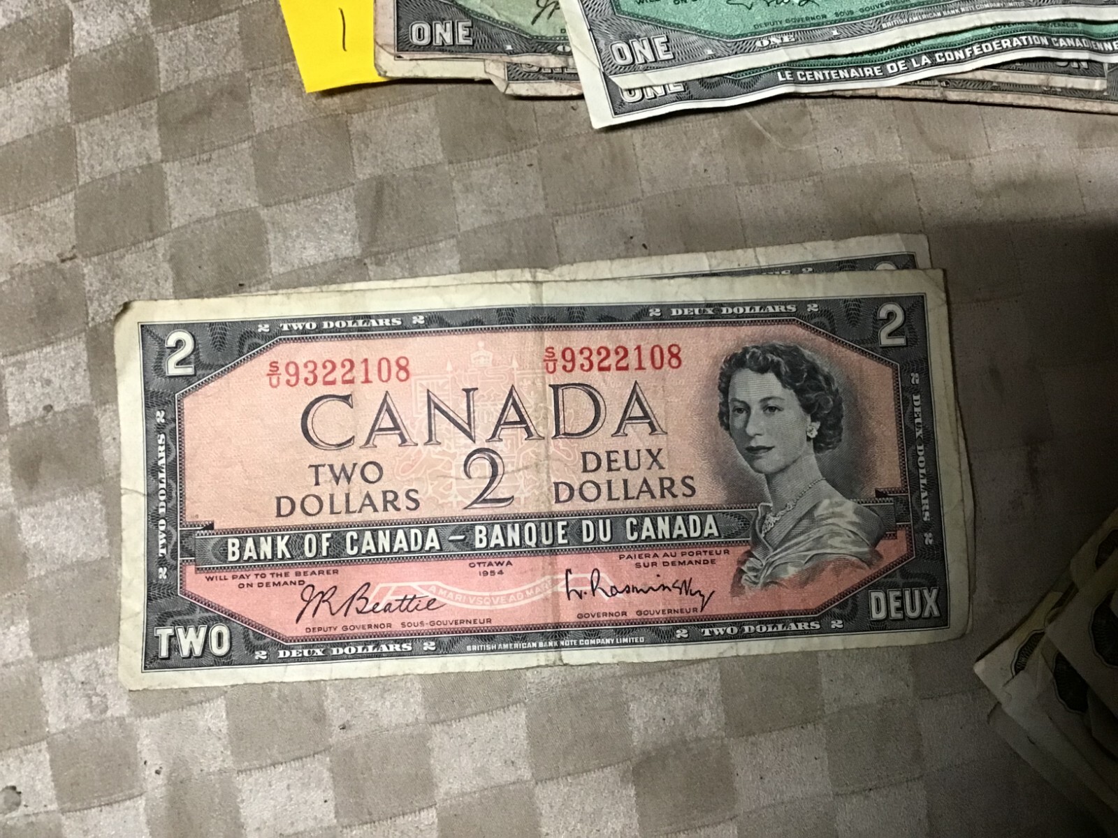 1954 - Canada Two Dollar Bill - $2 Canadian Note , The Queen, 1 Note | eBay