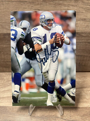 Stan Gelbaugh Seattle Seahawks Hand Signed 4x6 Photo TC46-4864 | eBay
