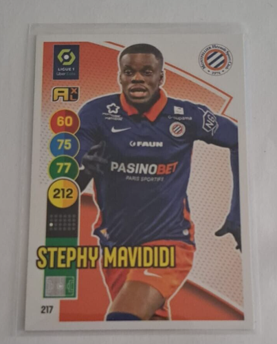 Carte Card Carta n°217 Stephy MAVIDIDI Montpellier Panini Adrenalyn ...
