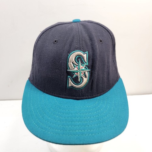 MLB Seattle Mariners Baseball New Era Cap Hat Mens Size 7 1/8 Blue ...