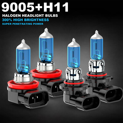 6000K Headlight Bulbs Kit For Chevy Silverado 1500 2500 2007-2013 2014 ...