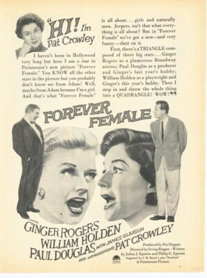1953 ROMANTIC COMEDY GINGER ROGERS HOLDEN PAUL DOUGLAS PAT CROWLEY ...