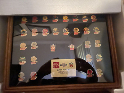 1985 Coca Cola NFL Super Bowl XIX Collection Commemorative Framed Pin ...