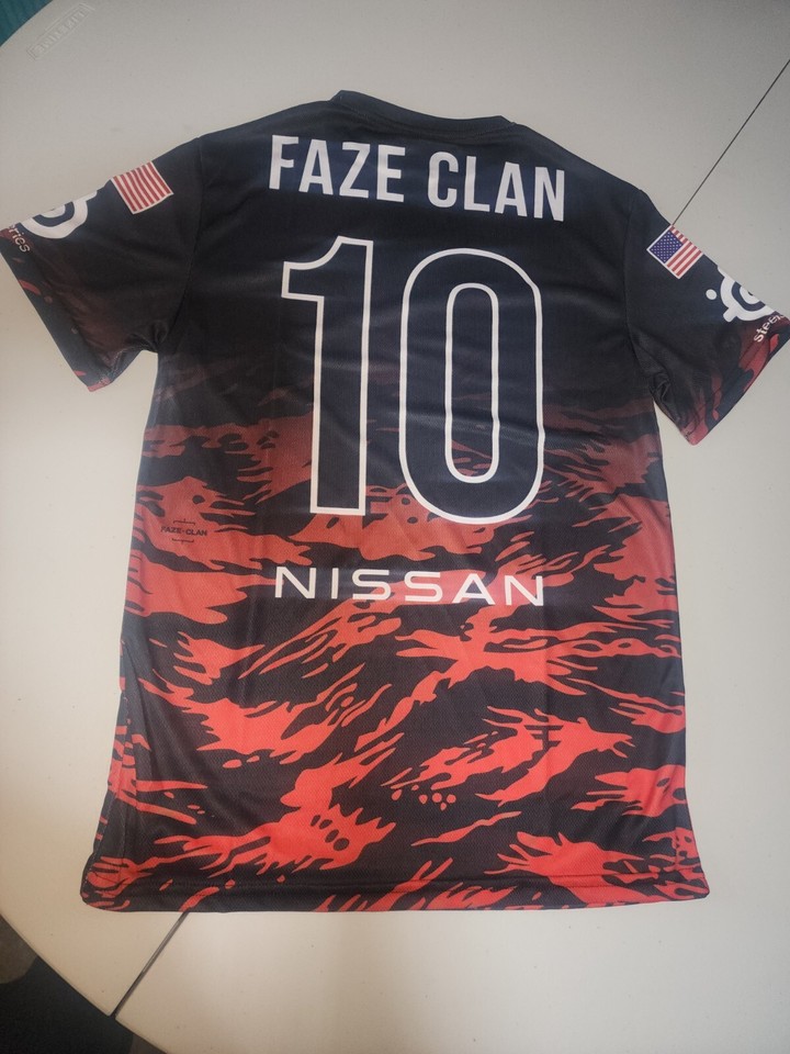 Faze Clan Gaming Jersey Red Black Tiger Camo Pro Team | eBay