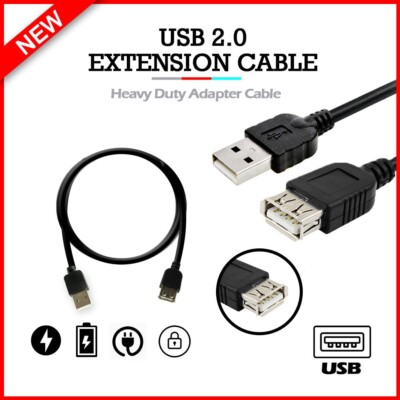 B2G1 USB 3' Extension Cord Charger for Cricket Magic 5G/Debut S2/Icon 4 ...