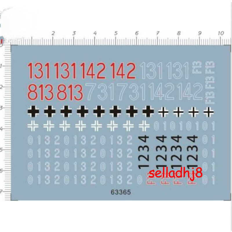 1/35 Scale WWII German Tank Model Number Decals 63365 | eBay