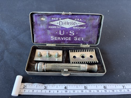 WW1 US Military Service Members Gillette Shaving Kit (As Is) | eBay