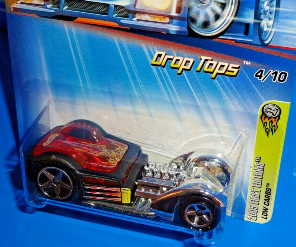 Hot Wheels 2005 First Editions Drop Tops Low Carbs #24 Black w Silver ...