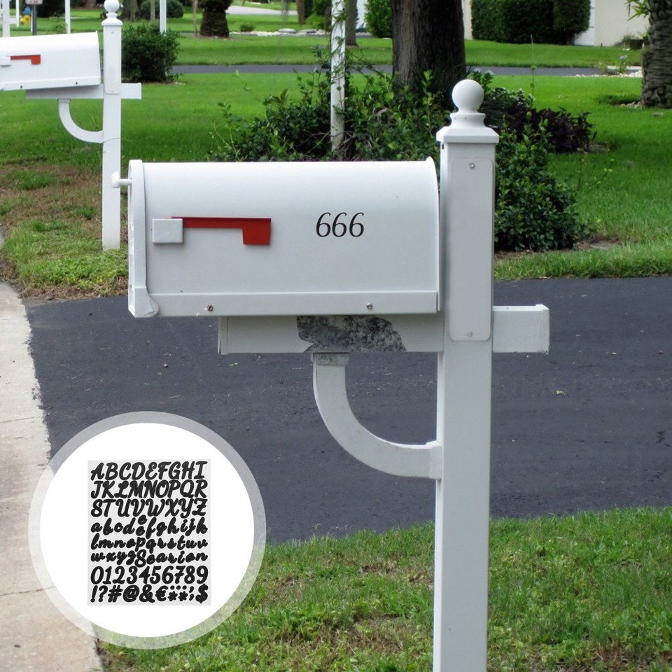 10 Sheets Letter Labels Stickers Self-adhesive Alphabet Numbers Letters ...