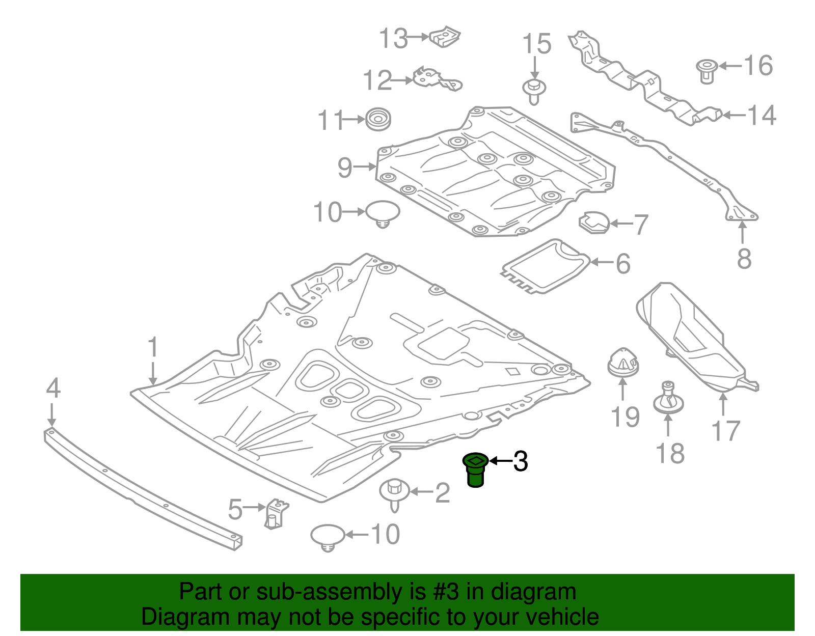 BMW 07147311614 Genuine OEM Under Cover Rivet for sale online | eBay