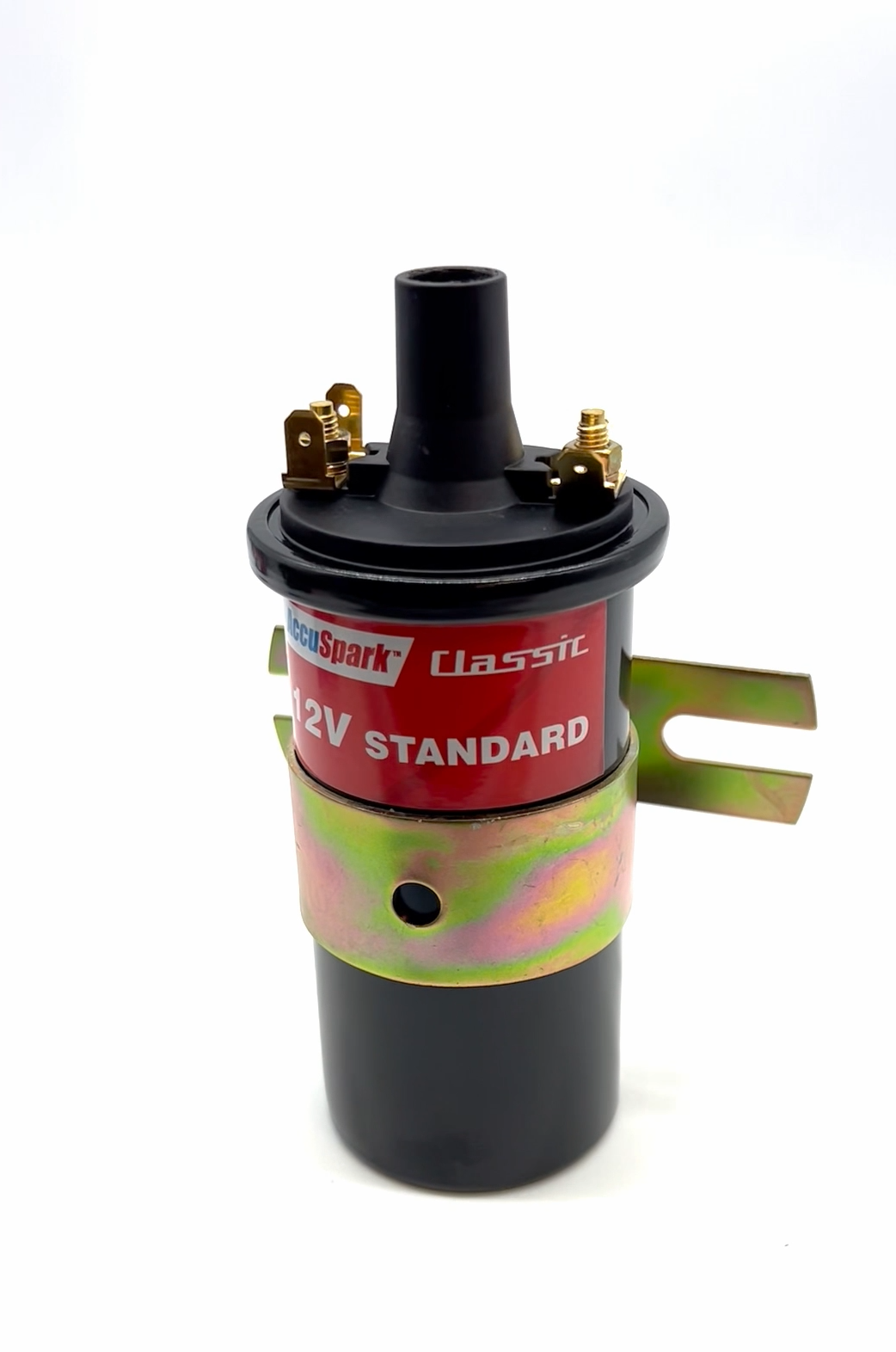 AccuSpark Classic Car Black 12-Volt Standard 3-Ohm Ignition Coil O/E ...