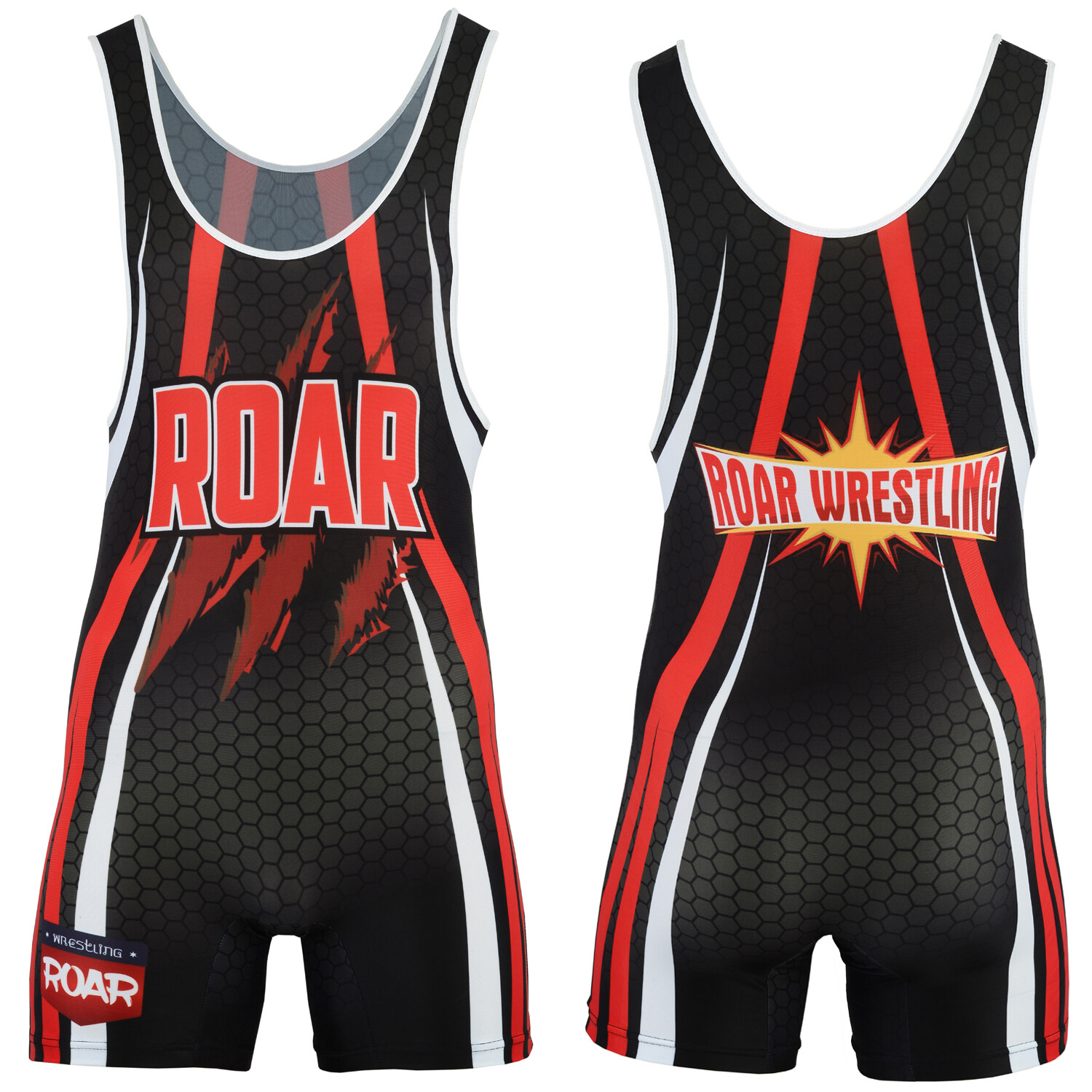 ROAR Solid Wrestling Singlet High Cut Jam Style All Size New ...