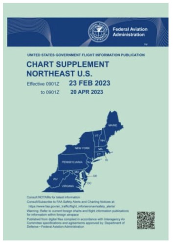 FAA Flight Information Chart Supplement Northeast U.S. Dec 29 2022 ...