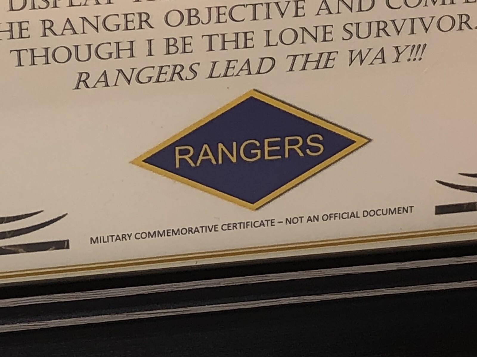 THE RANGER CREED PRINT / U.S. Army ~ Rangers Lead The Way!!! | eBay