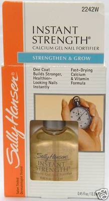 2 bottles Sally Hansen INSTANT STRENGTH Calcium Gel Nail Fortifier ...