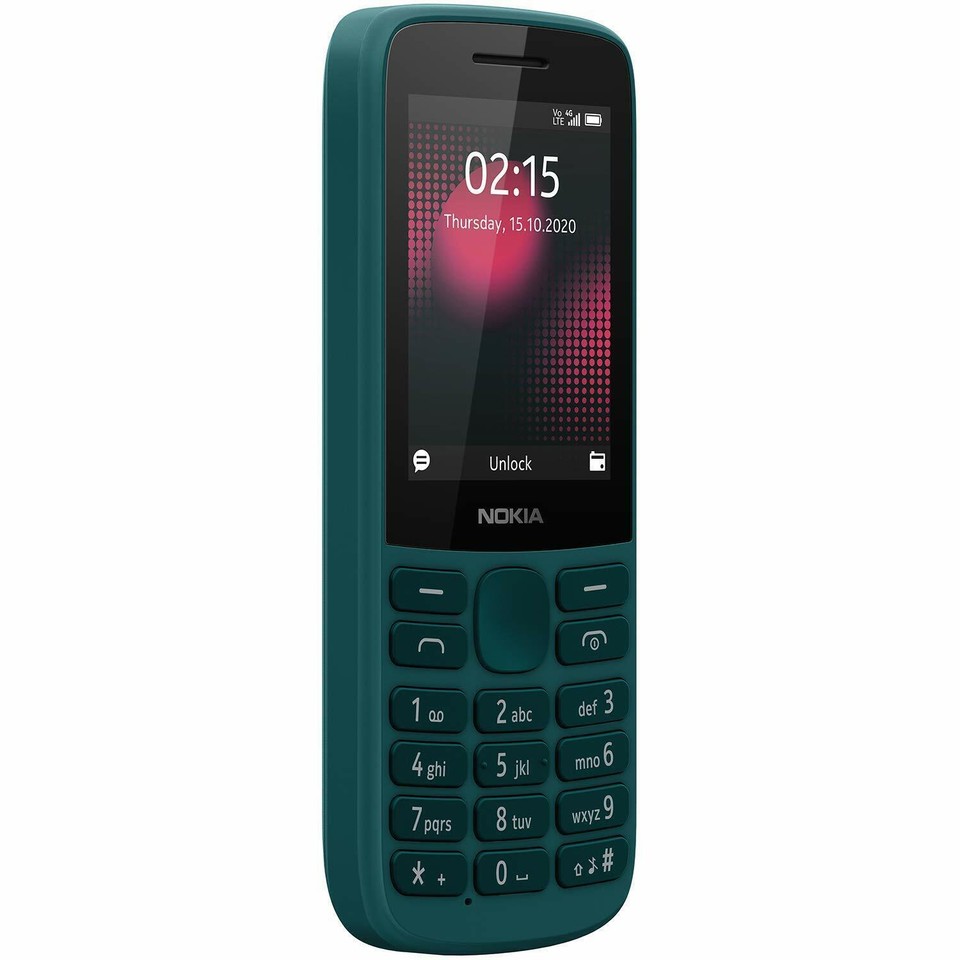 Nokia 215 Dual SIM 4G LTE FM radio Bluetooth 2.4" 128MB 64MB RAM Mobile ...