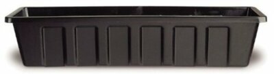Polypro Plastic Flower Box Liner, 30" Black | eBay
