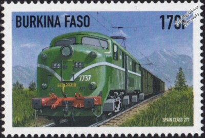 Spanish Railways (RENFE) Class 277 #7737 Electric Locomotive Train ...