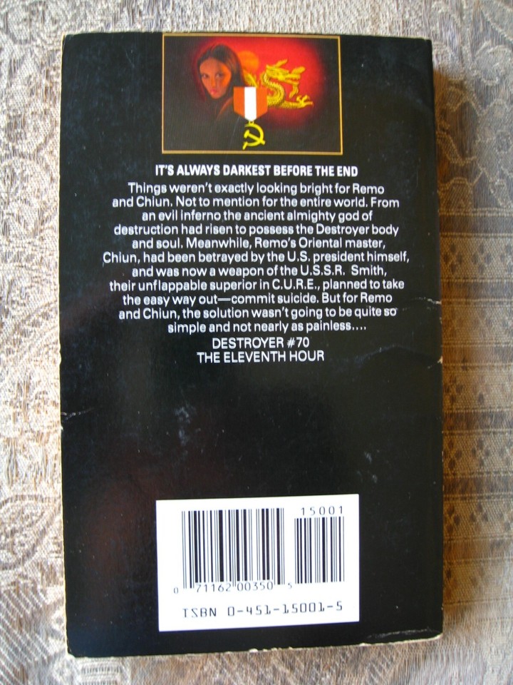 Warren Murphy, Richard Sapir - The Eleventh Hour (The Destroyer #70 ...