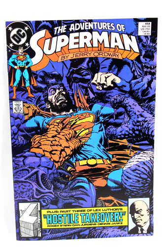 Adventures of Superman #454 Lex Luthor Hostile Takeover 1989 Comic DC ...