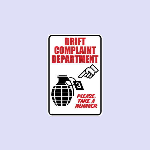 Drift Complaint Departement Sticker | eBay